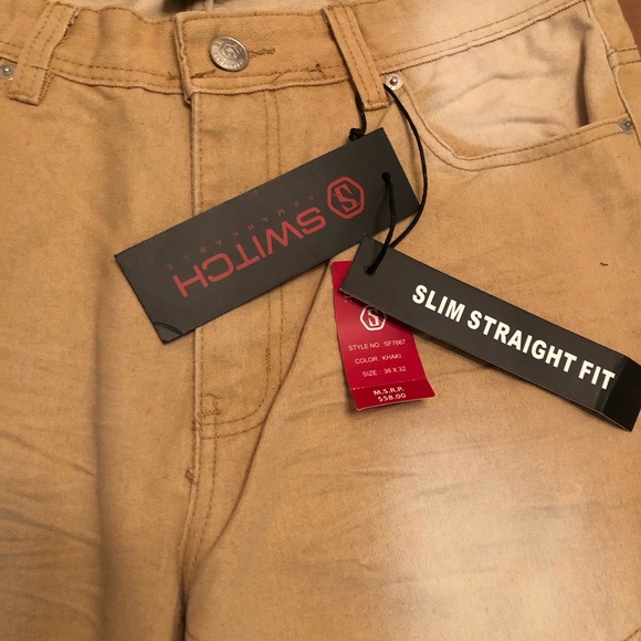 Switch | Jeans | New Tan Switch Mens Jeans | Poshmark